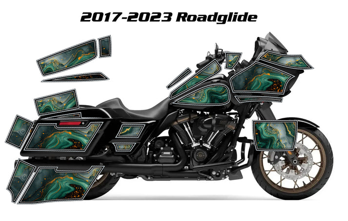2015 - 2023 Harley Davidson Road Glide Geo Graphics Kit – Faster Moto ...