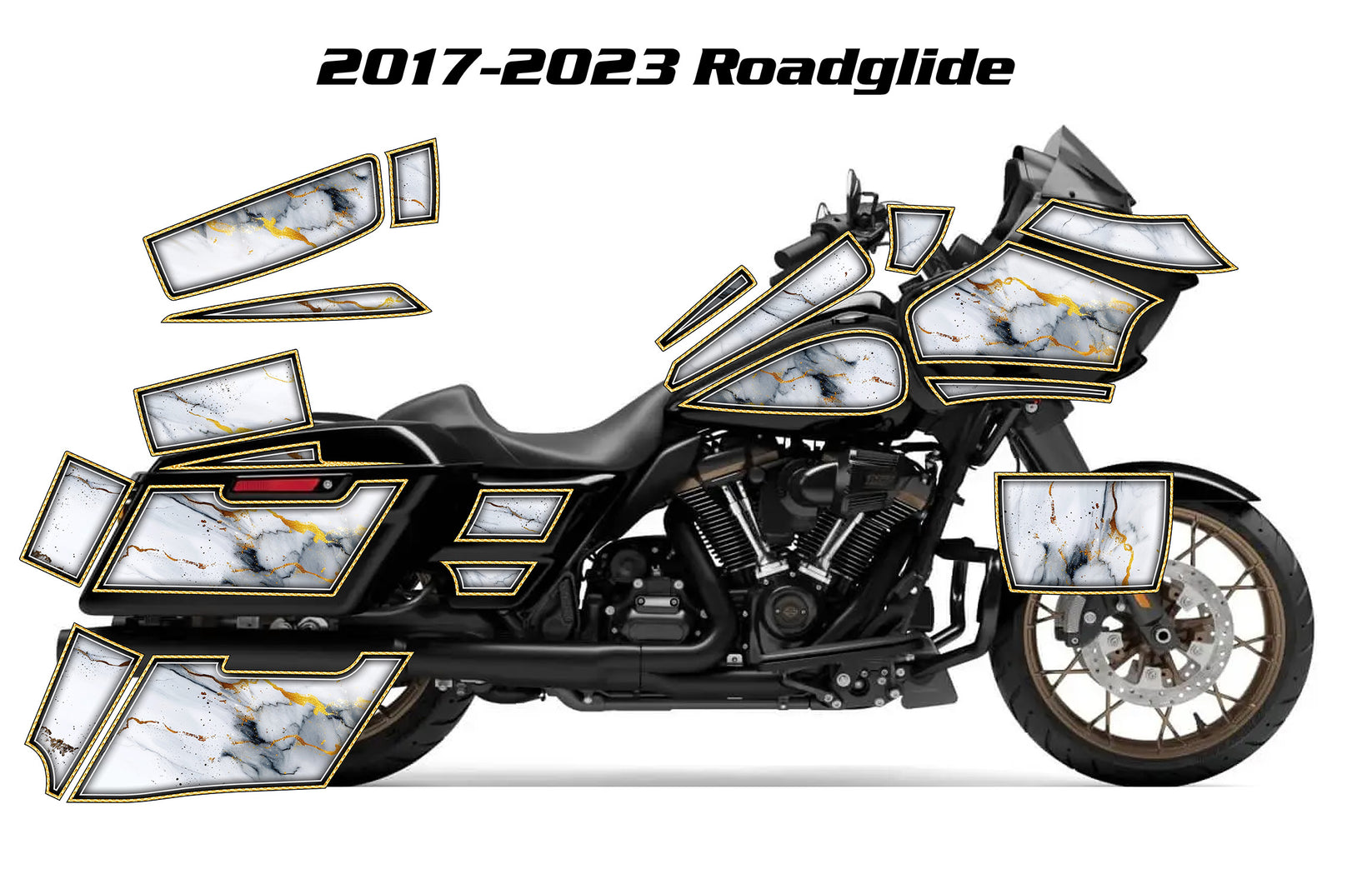 2015 - 2023 Harley Davidson Road Glide Geo Graphics Kit – Faster Moto ...