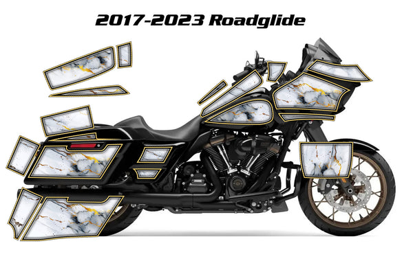 2017 - 2023 Harley Davidson Road Glide Geo Graphics Kit – Faster Moto ...