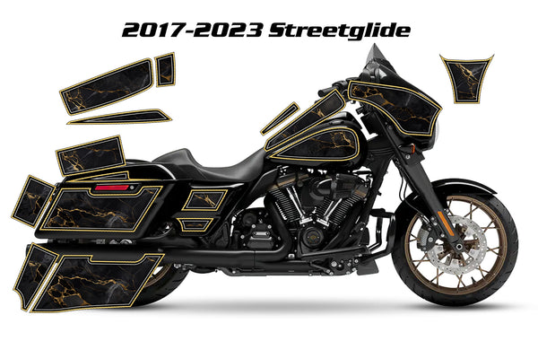 2014 - 2023 Harley Davidson Street Glide Geo Graphics Kit – Faster Moto ...