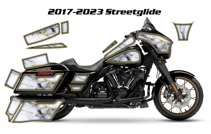 2017 - 2023 Harley Davidson Street Glide Geo Graphics Kit – Faster Moto ...