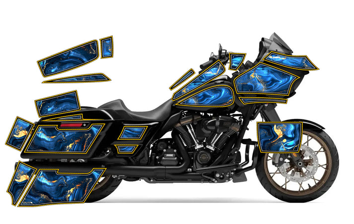 2015 - 2023 Harley Davidson Road Glide Geo Graphics Kit – Faster Moto ...