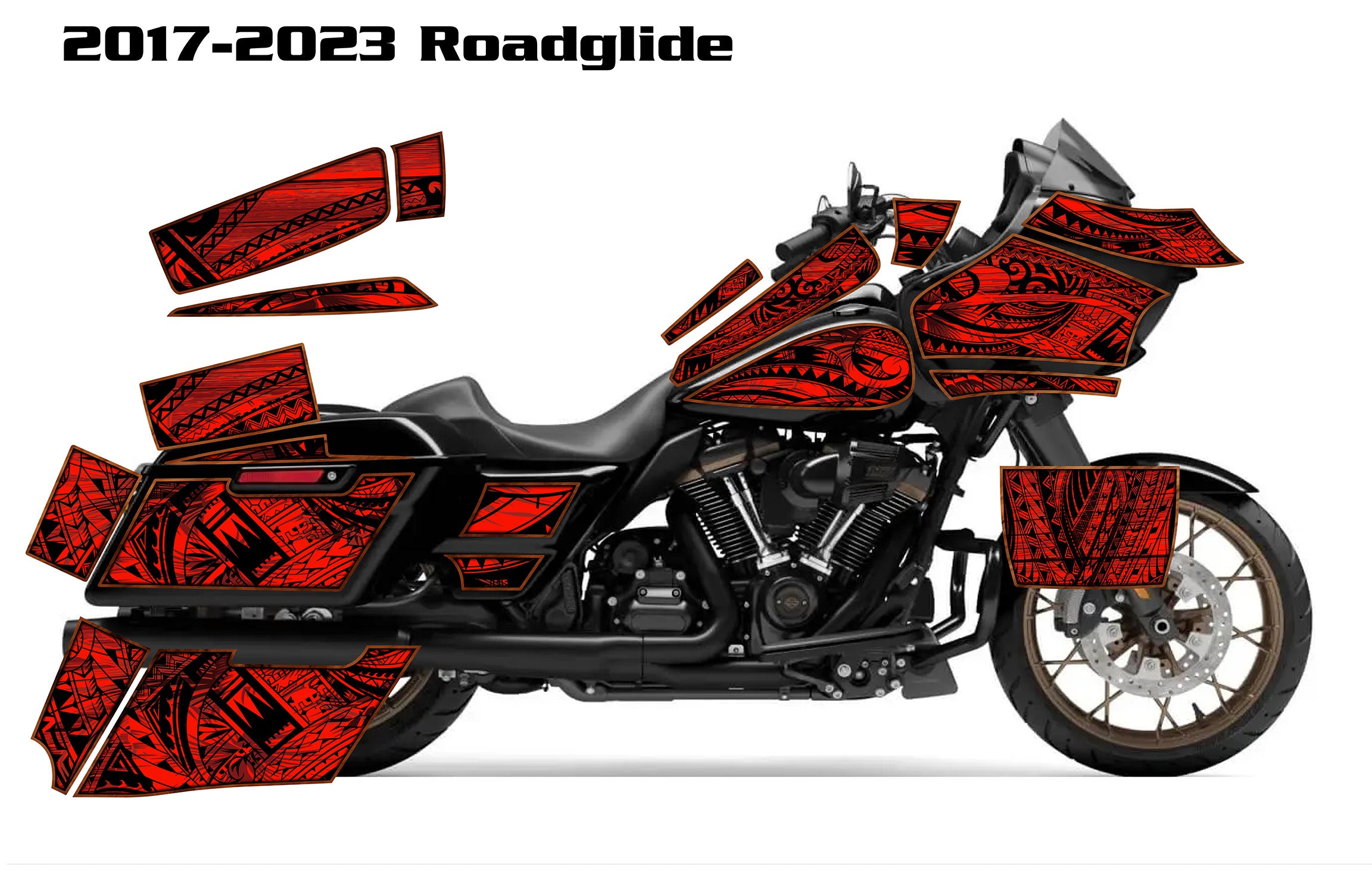 2017 - 2023 Harley Davidson Road Glide Maui Moto Graphics Kit – Faster ...