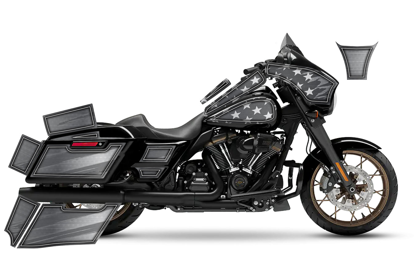 2014 - 2023 Harley Davidson Street Glide The Patriot Graphics Kit ...