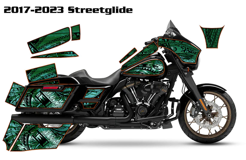 2017 - 2023 Harley Davidson Street Glide Maui Moto Graphics Kit ...