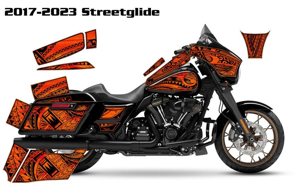2017 - 2023 Harley Davidson Street Glide Maui Moto Graphics Kit ...