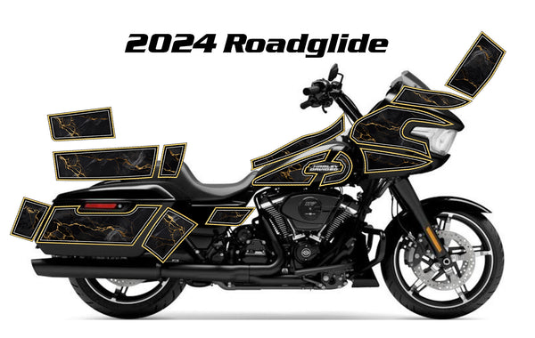 2024 Harley Davidson Road Glide Geo Graphics Kit – Faster Moto Decals