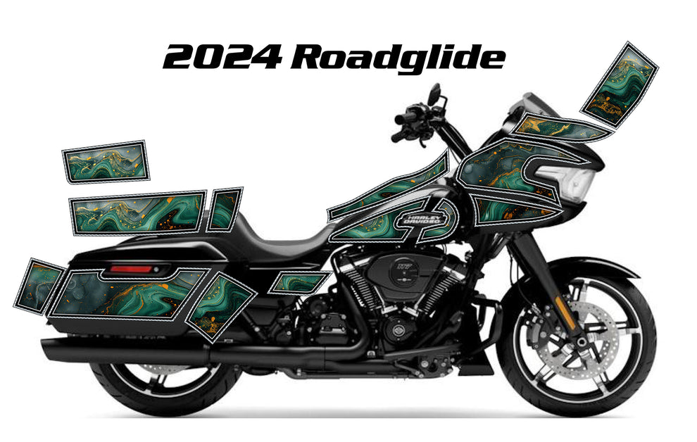 2024 Harley Davidson Road Glide Geo Graphics Kit – Faster Moto Decals