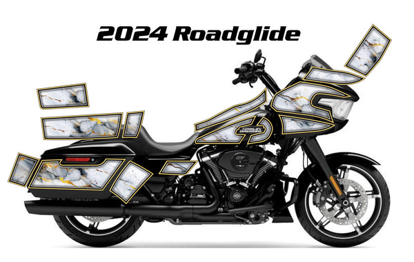 2024 - 2025 Harley Davidson Road Glide Geo Graphics Kit – Faster Moto ...