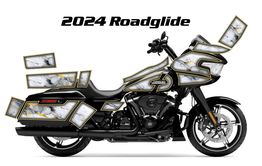 2024 Harley Davidson Road Glide Geo Graphics Kit – Faster Moto Decals