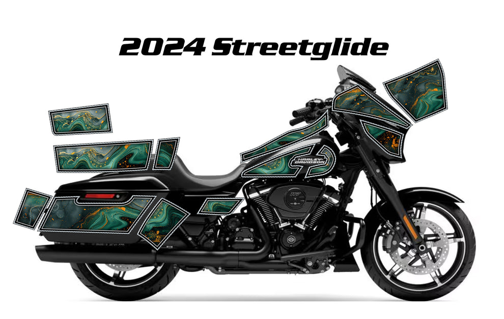 2024 - 2025 Harley Davidson Street Glide Geo Graphics Kit – Faster Moto ...