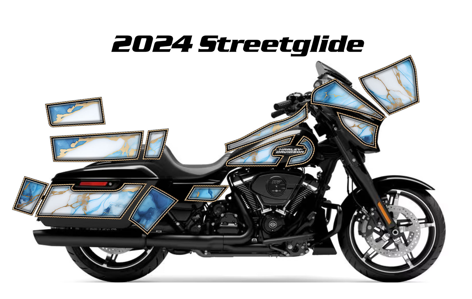 2024 Harley Davidson Street Glide Geo Graphics Kit – Faster Moto Decals