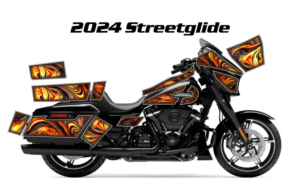 2024 - 2025 Harley Davidson Street Glide Geo Graphics Kit – Faster Moto ...