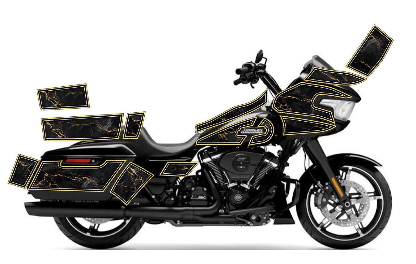 2024 - 2025 Harley Davidson Road Glide Geo Graphics Kit – Faster Moto ...