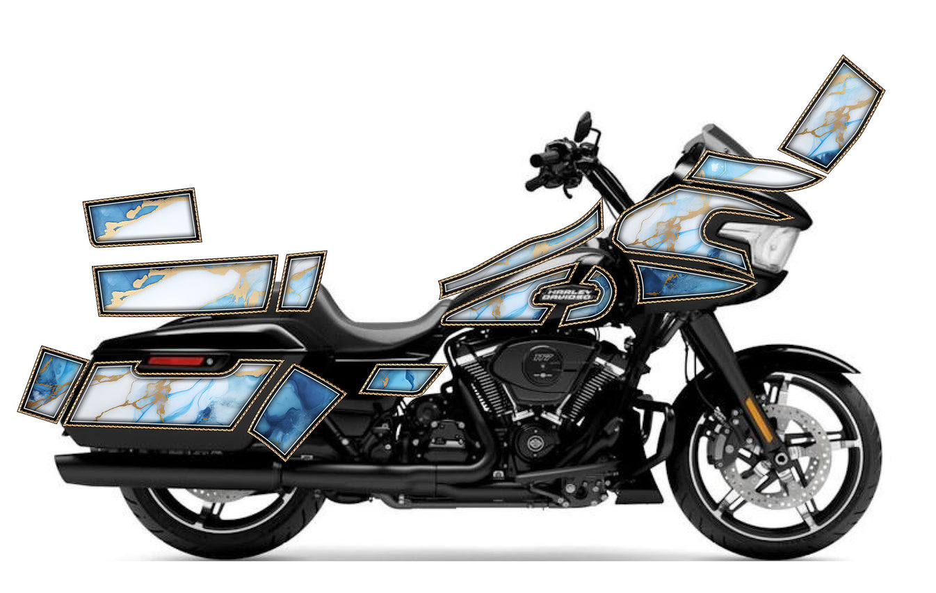 2024 - 2025 Harley Davidson Road Glide Geo Graphics Kit – Faster Moto ...