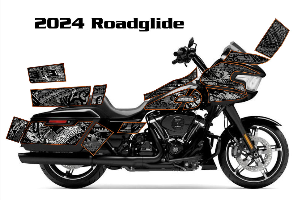 2024 - 2025 Harley Davidson Road Glide Maui Moto Graphics Kit – Faster ...